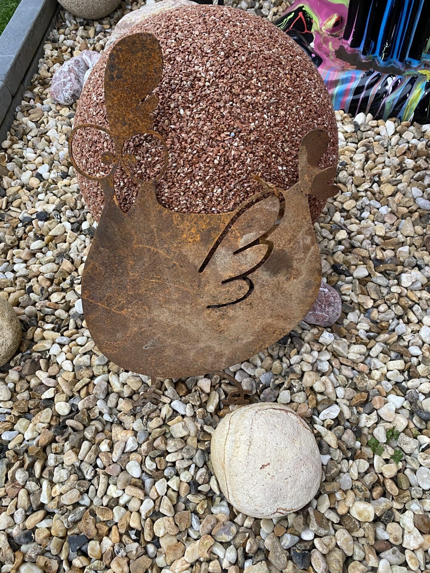 Poule "Paulette" en Acier - Ozaé Graviers Déco