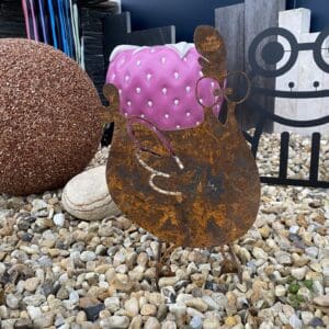 Poule "Paulette" en Acier - Ozaé Graviers Déco